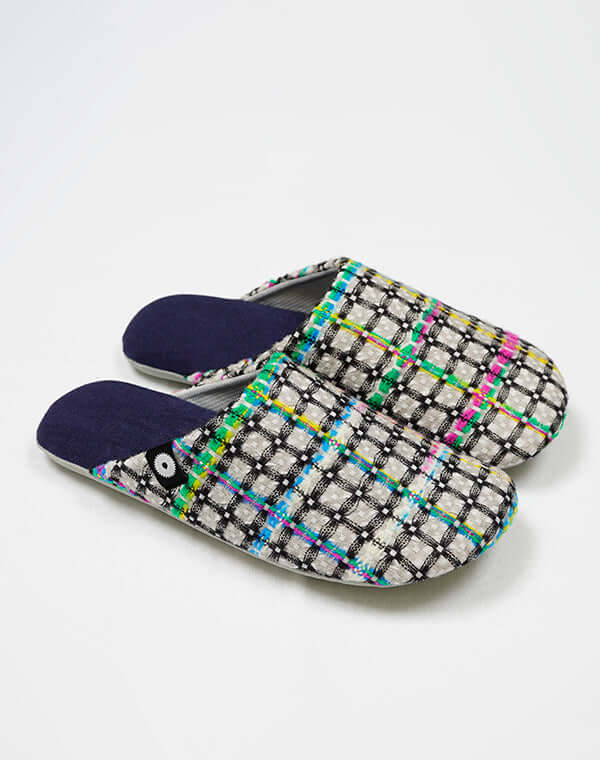 《ABE HOME SHOES×GEA》綿麻Comfity オリジナルスリッパ - チェック / 903483253004 ...